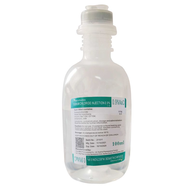 Sodium Chloride Injections 50ml 100ml 250ml 500ml 0.9% Colorless and ...
