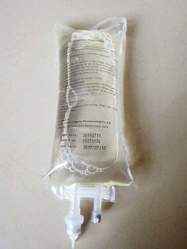 Polygeline Injection Nutrition Infusion Light Yellow Clear Liquid ...
