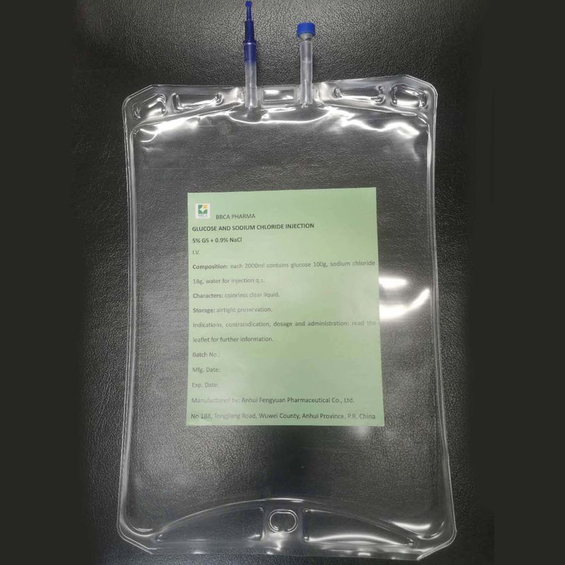Glucose and Sodium Chloride Injection, Colorless Clear Liquid Nutrition ...