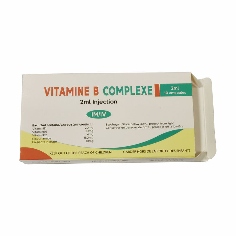 Colorless Clear Liquid Vitamin B Complex Injection 2ml OEM