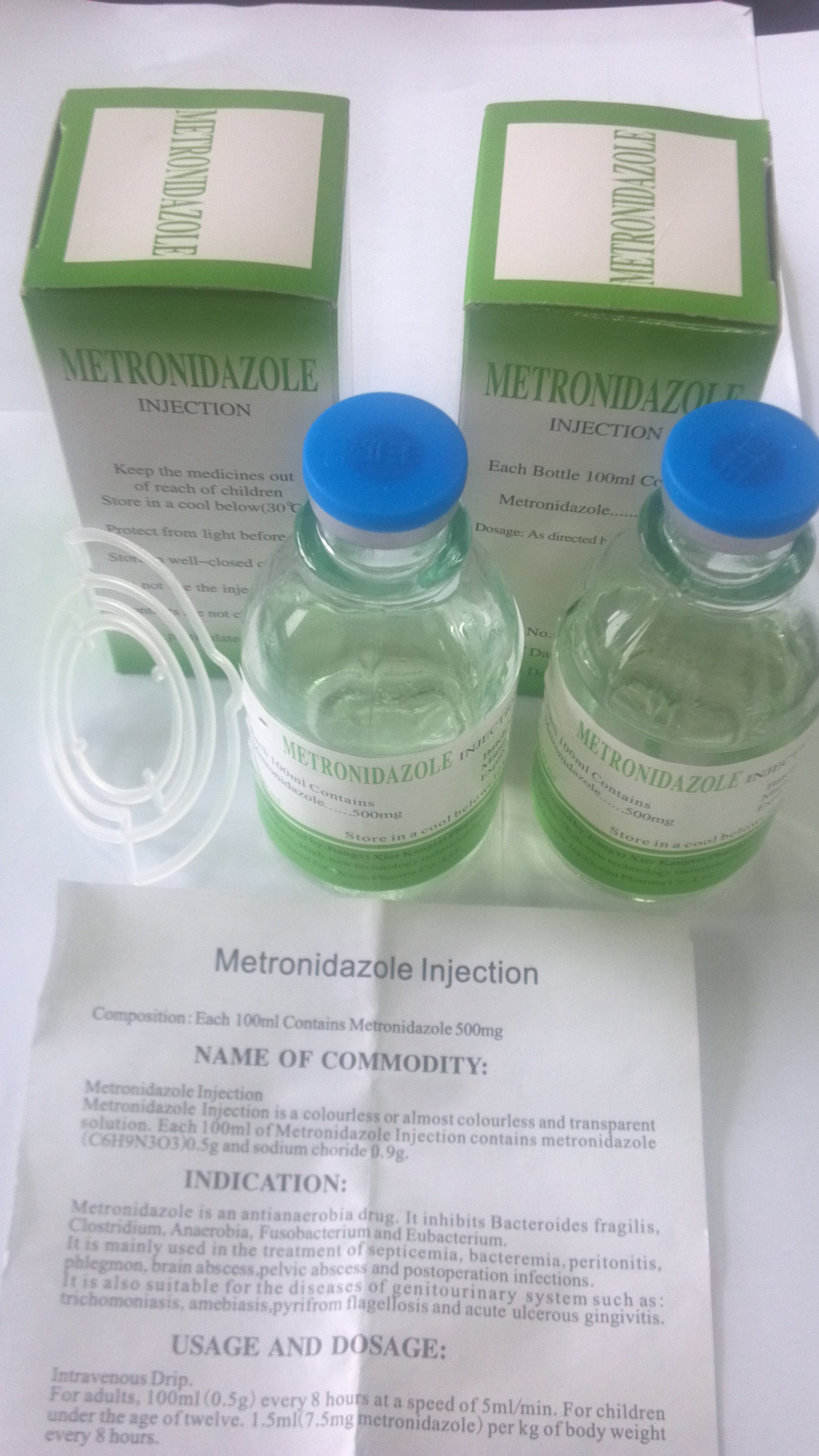GMP Certified Metronidazole Injection Small Volume Injection ...
