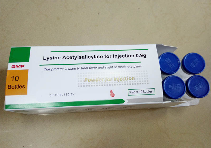 BBCA Aspirin-DL-Lysine for Injection 0.9gx10 bottles,8kgs/10kgs/tin