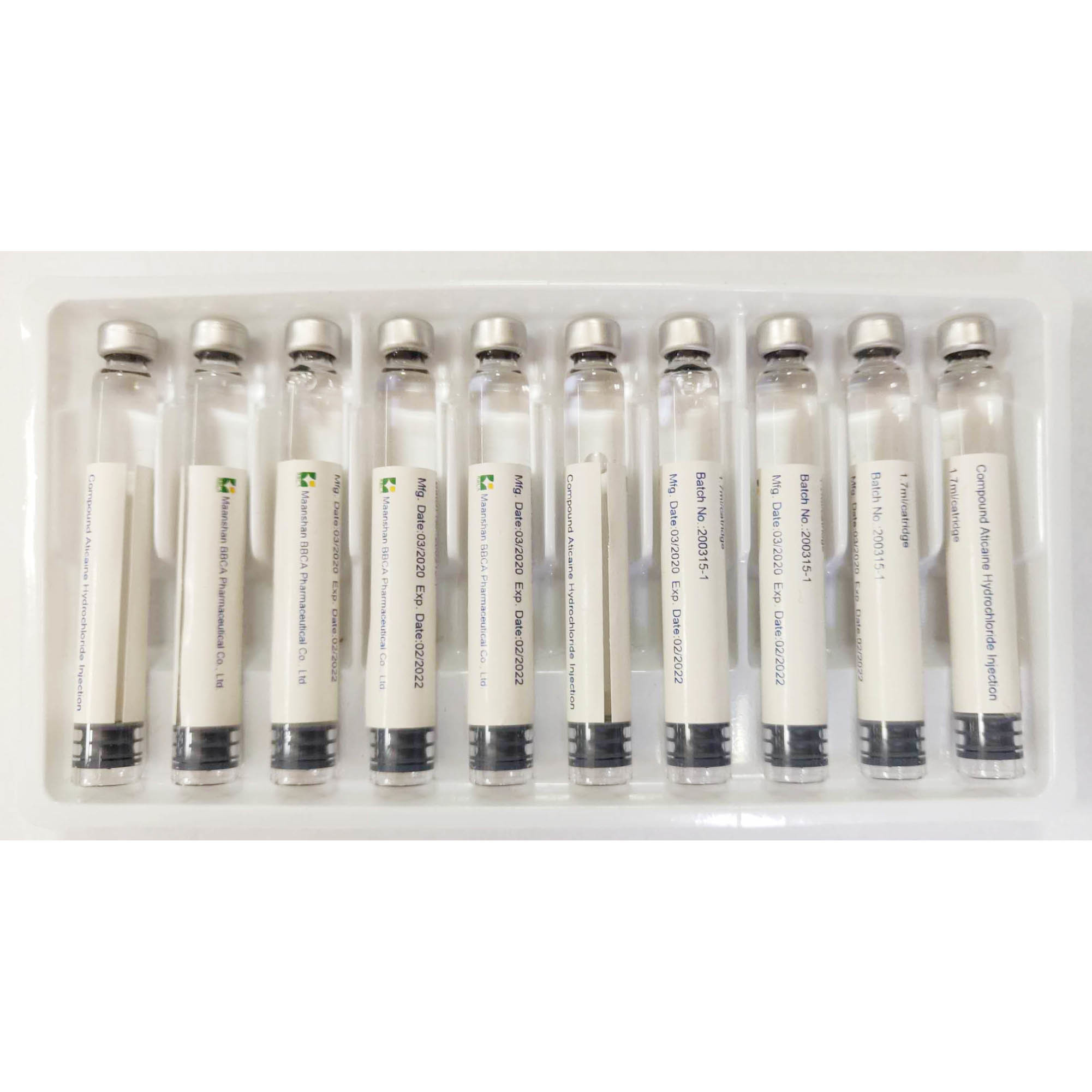 Colorless Small Volume Injection Compound Articaine Hydrochloride ...