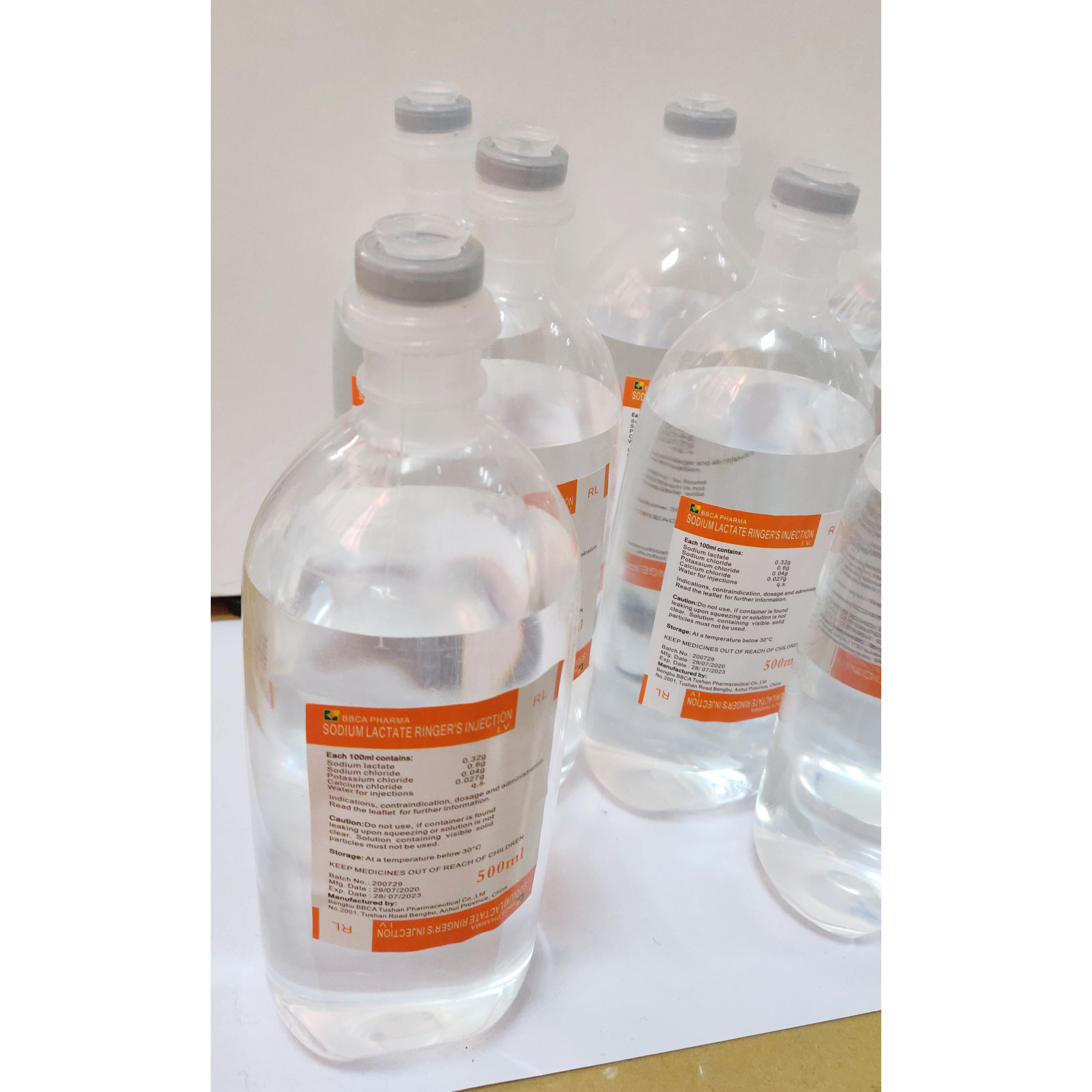 Sodium Lactate Ringer Injection Plastic bottle Nutrition Infusion 500ML