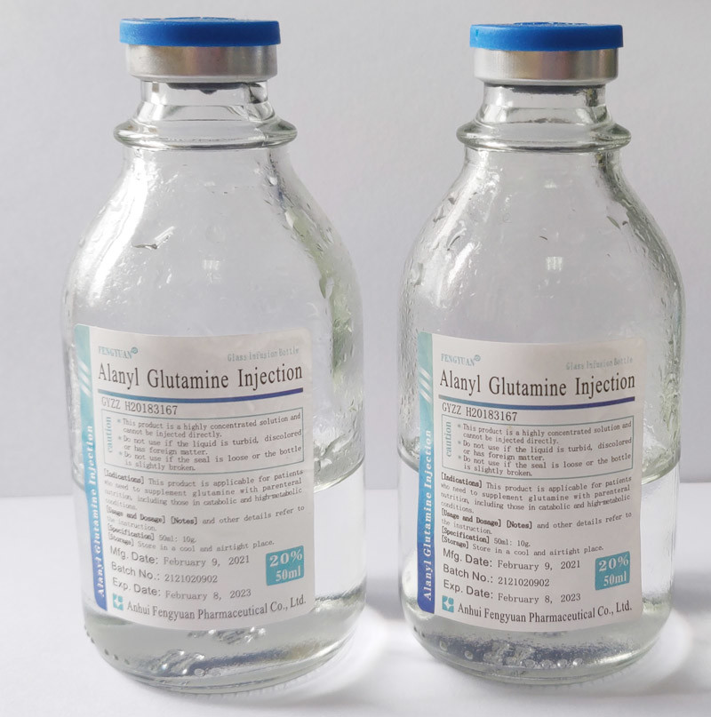 Alanyl Glutamine Injection BBCA Pharmaceutical Transfusion Glass Bottle ...